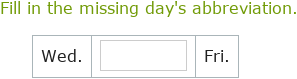 IXL | Abbreviate days of the week and months of the year | 5th grade ...