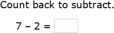 IXL | Subtract by counting back - up to 10 | 1st grade math