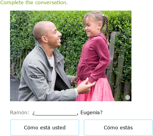 IXL | Informal and formal language: greetings and introductions | Spanish
