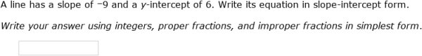 IXL - Write a linear equation from a slope and y-intercept (Algebra 1 ...