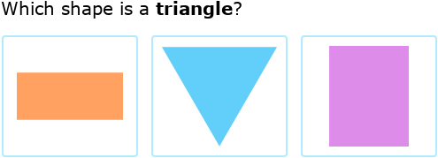 IXL | Triangles | 1st grade math