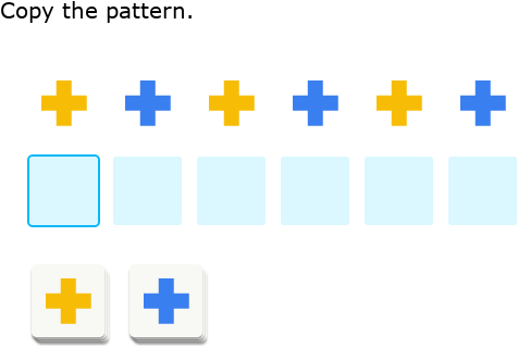 IXL | Copy an AB color pattern | Kindergarten math