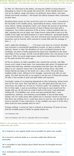 IXL | Analyze passages from Into Thin Air: Part 2 | 10th grade language ...