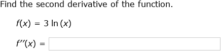 IXL - Find second derivatives of exponential and logarithmic functions ...