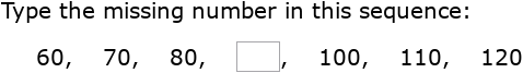 IXL | Sequences up to 120 - count up by 10 | 1st grade math