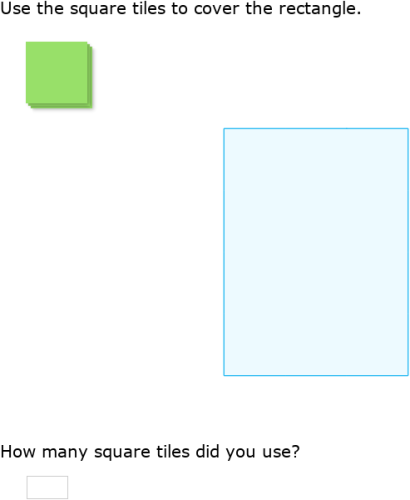 IXL | Tile a rectangle with squares | Kindergarten math