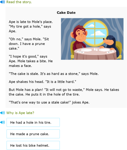 IXL | Read silent e stories | 1st grade language arts