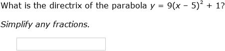 IXL - Find the focus or directrix of a parabola (Algebra 2 practice)