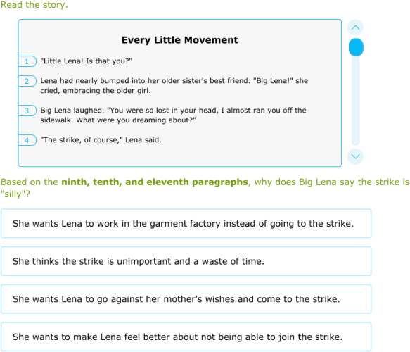 IXL | Analyze short stories | 8th grade language arts