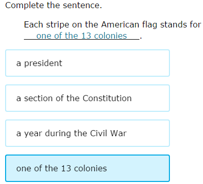 IXL - The American flag (3rd grade social studies practice)