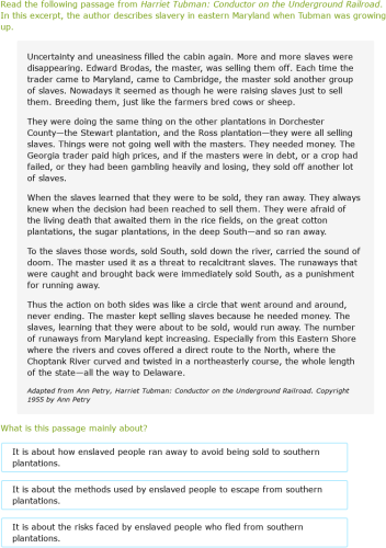 Harriet Tubman As A Conductor