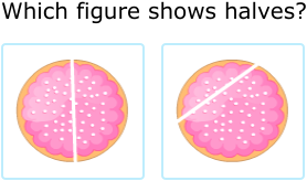 IXL | Identify halves | 1st grade math