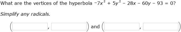 IXL - Find properties of hyperbolas from equations (Geometry practice)