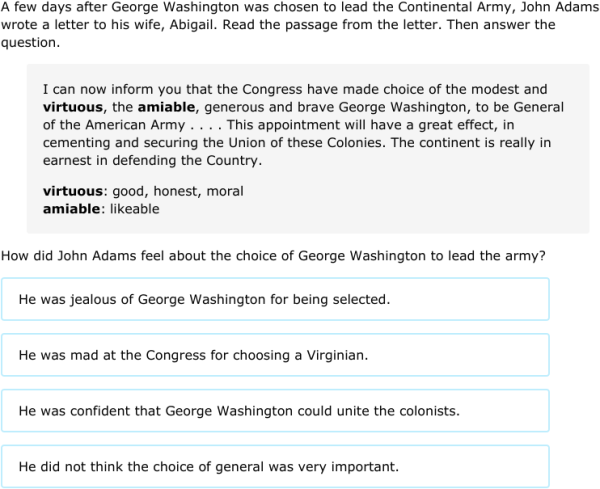 IXL | The Revolutionary War: preparing for war | 7th grade social studies