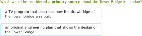 IXL | Identify primary and secondary sources | 4th grade language arts