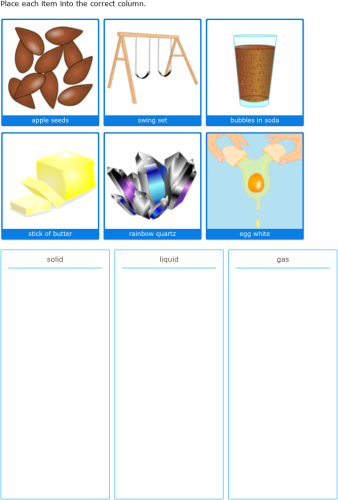IXL | Identify and sort solids, liquids, and gases | 5th grade science