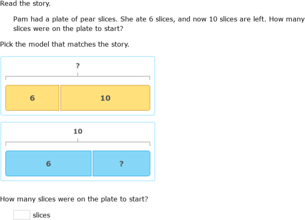 IXL | Use models to solve addition and subtraction word problems - up ...
