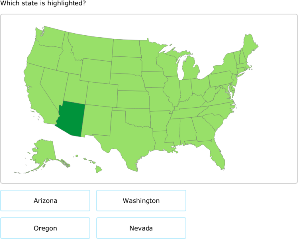 IXL | Identify states of the West | 5th grade social studies