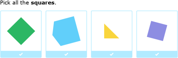 IXL | Select two-dimensional shapes | 1st grade math