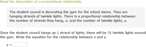 IXL | Write and solve equations for proportional relationships | 6th ...