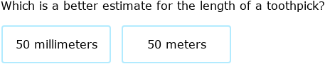 IXL | Which metric unit is appropriate? | 3rd grade math