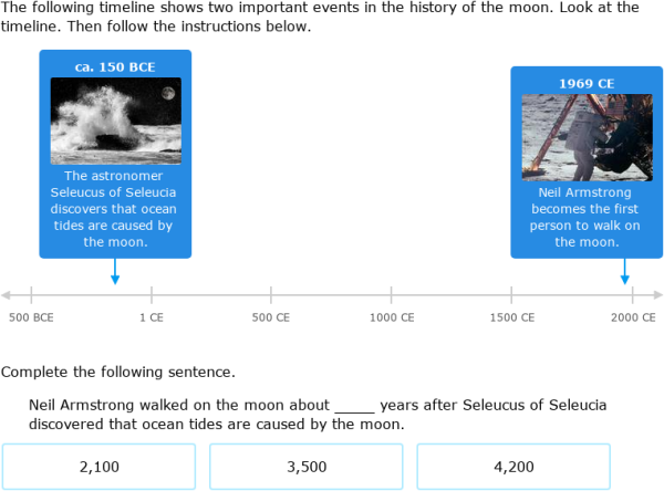 IXL | Reading and creating timelines with BCE and CE | 7th grade social ...