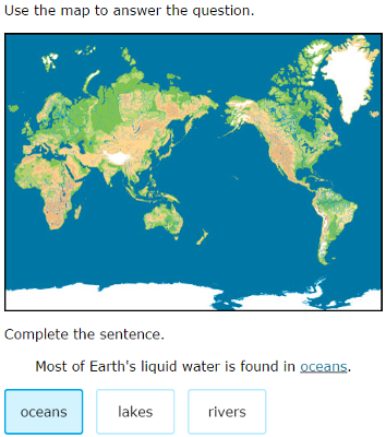 IXL - Water on Earth (2nd grade science practice)