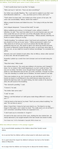 IXL | Analyze passages from To Kill a Mockingbird: Part 2 | 9th grade ...