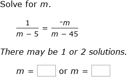 IXL - Solve rational equations (Algebra 2 practice)