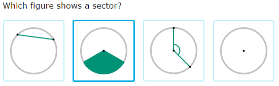 IXL - Parts of a circle (Geometry practice)