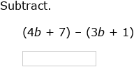 IXL | Subtract expressions | 7th grade math
