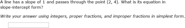 IXL | Write a linear equation from a slope and a point | 7th grade math