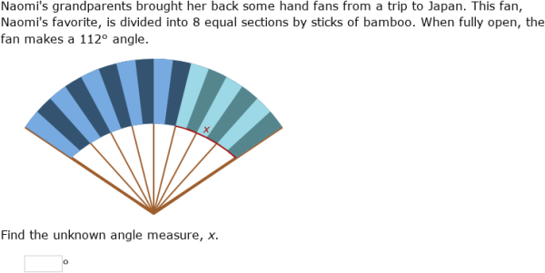 IXL | Solve problems involving angle measures | 5th grade math