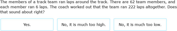 IXL | Estimate products word problems: identify reasonable answers ...