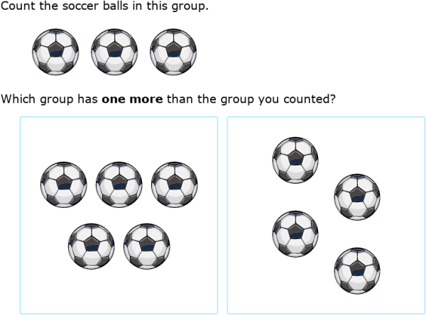 IXL | One more with pictures - up to 5 | Kindergarten math