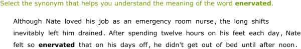 IXL | Determine the meaning of words using synonyms in context | 10th ...
