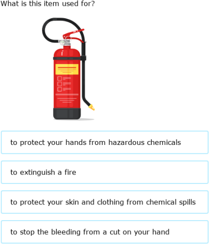 IXL | Laboratory safety equipment | 7th grade science
