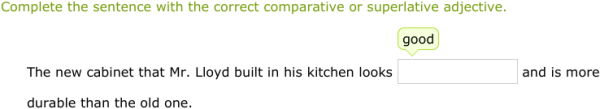 IXL | Good, better, best, bad, worse, and worst | 12th grade language arts