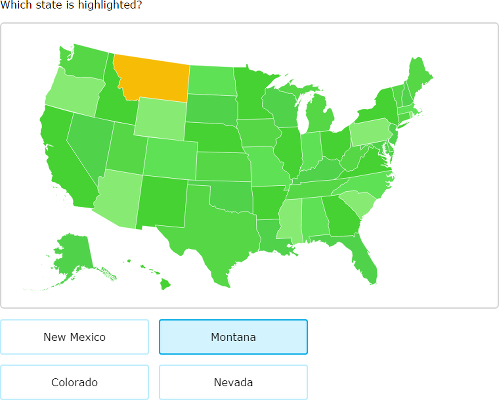IXL - Identify states of the West (4th grade social studies practice)