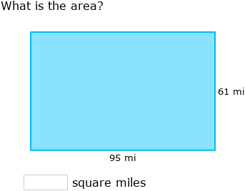 IXL | Area of rectangles: side lengths up to 100 | 4th grade math