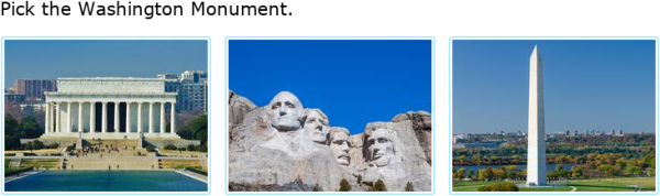 IXL | Identify American landmarks and monuments | 1st grade social studies