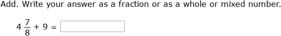 IXL | Add mixed numbers with like denominators | 4th grade math