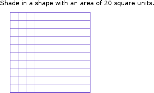 IXL | Create figures with a given area | 1st grade math