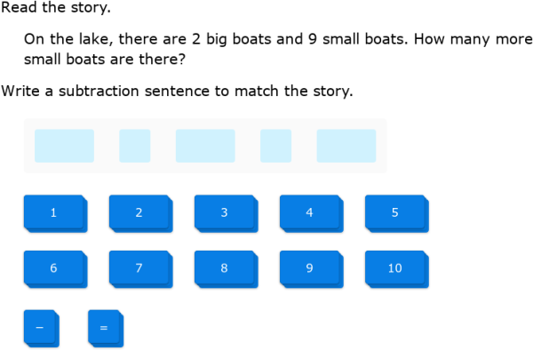 IXL | Subtraction sentences for comparison word problems up to 10: how ...