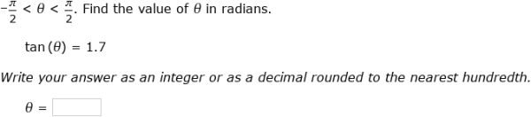 IXL - Inverses of sin, cos, and tan using a calculator (Precalculus ...