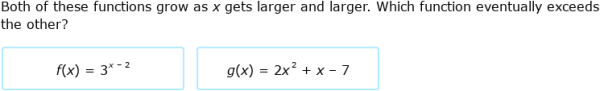 IXL - Compare linear, exponential, and quadratic growth (Algebra 1 ...
