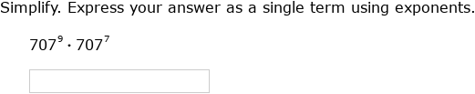 IXL | Multiplication with exponents | 8th grade math