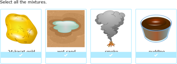 IXL | Identify mixtures | 7th grade science