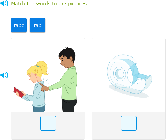 IXL | Match the short a and long a words to pictures | 2nd grade ...