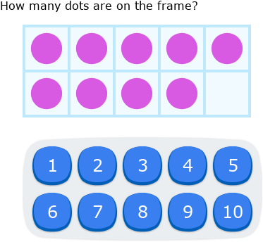 IXL | Count on ten frames - up to 10 | 2nd grade math